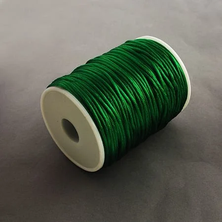 3 Meters Dark Green Nylon Thread - (2mm) - Australia Online Beads