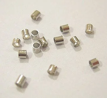 Gorgeous 200 Stainless Steel Tube Crimps - Jewellery Making