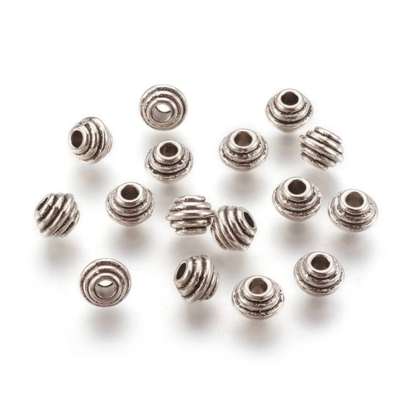 10 Stunning Tibetan Style Silver Metal Bead - On SALE NOW
