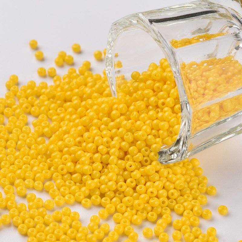 Stunning 11'0 Matte Bright Yellow Seed Beads - (10 grams)