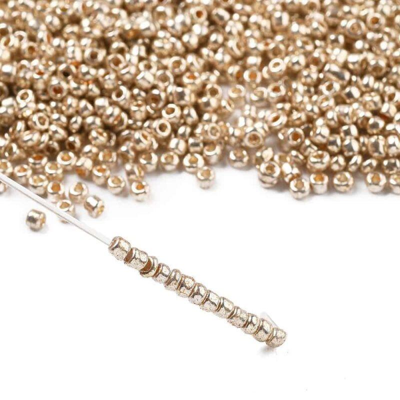 Stunning Lustre Light Golden Seed Beads – Powerful Soft Gold Shine for ...